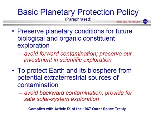 FISO: NASA’s planetary protection policy for Mars exploration – Cassie ...