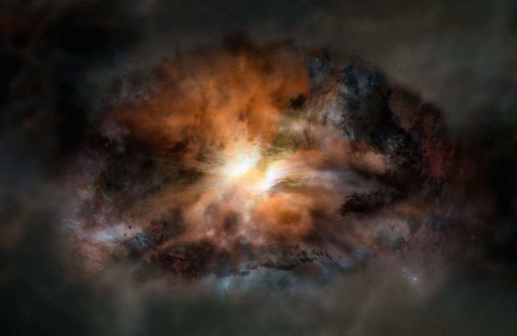 ESO: ALMA peers into the hottest of the Hot DOG quasars | Space-for-All ...