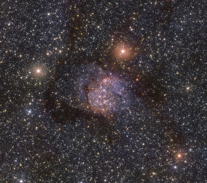 ESO: Stellar nursery revealed with visible and infrared survey ...